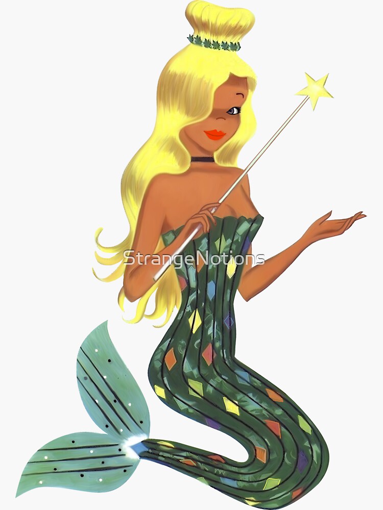 "1951 Chicken of the Sea Canned Tuna Mermaid Mascot" Sticker by ...