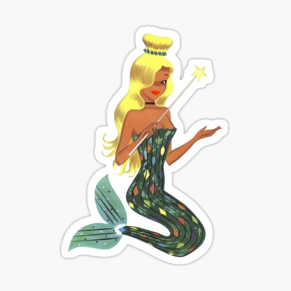 "1951 Chicken of the Sea Canned Tuna Mermaid Mascot" Sticker by ...