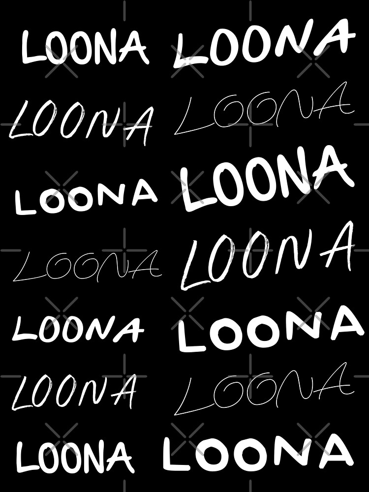 "LOONA Text Patterns" Sticker for Sale by AliffStudio | Redbubble