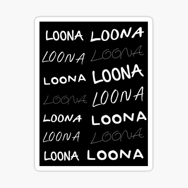 "LOONA Text Patterns" Sticker for Sale by AliffStudio | Redbubble