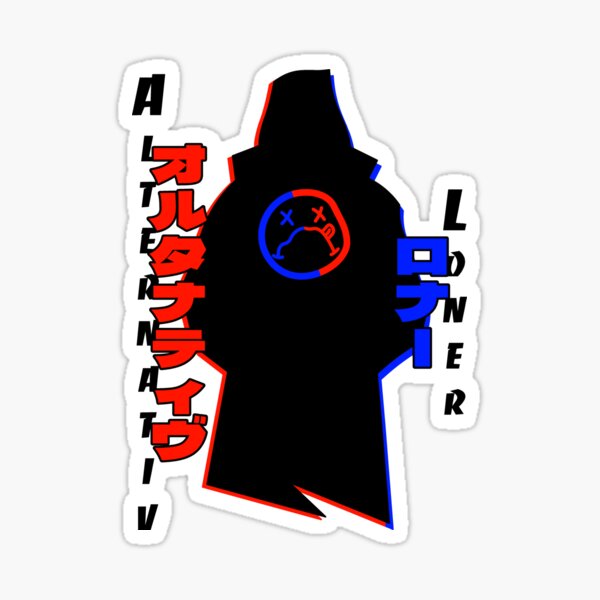 "Alternate Loner in Japanese Graffiti Aesthetic" Sticker by ProdbyNiECO ...