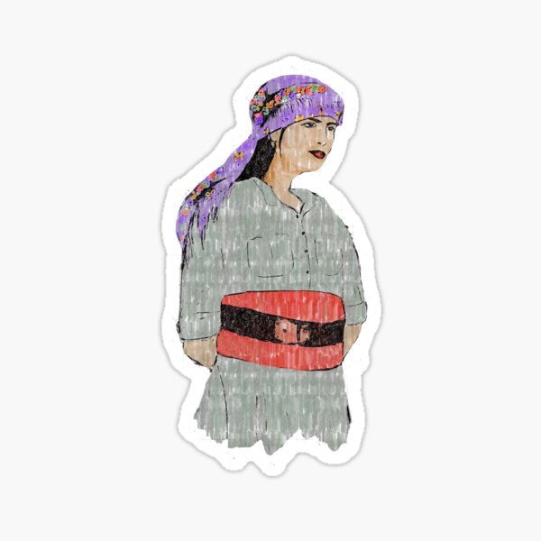 "Kurdish fighter" Sticker by nedal1979 | Redbubble