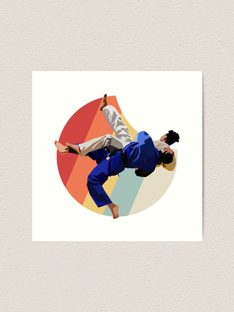 "My retro judo drawing " Art Print for Sale by Blondiabshop | Redbubble