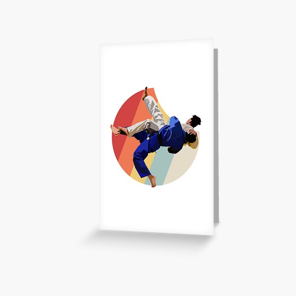 "My retro judo drawing " Greeting Card for Sale by Blondiabshop | Redbubble