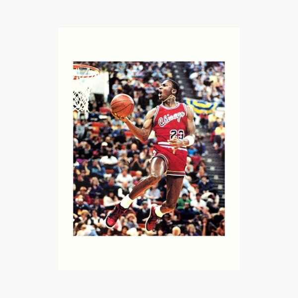 "Michael Jordan Famous Dunk Poster " Art Print for Sale by pamulathame ...