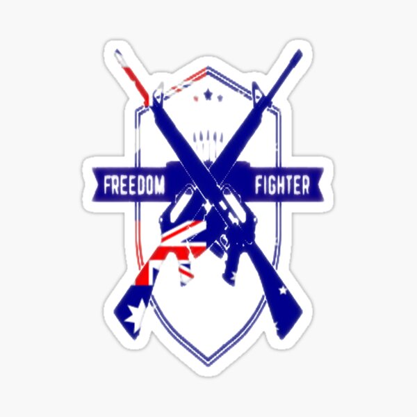 "AUSTRALIAN FREEDOM FIGHTER " Sticker by ujjwal8005 | Redbubble