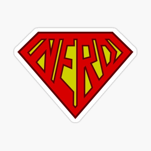 "nerd" Sticker by Blackscarlet | Redbubble