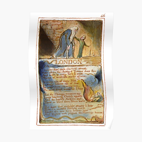 "HIGH RESOLUTION London William Blake" Poster by AgeofReason | Redbubble