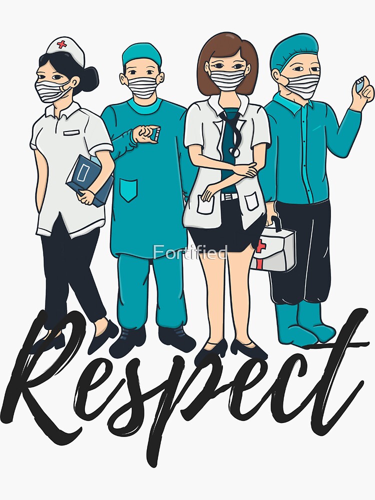 "nurse week critical care nurse respect" Sticker by Fortified | Redbubble