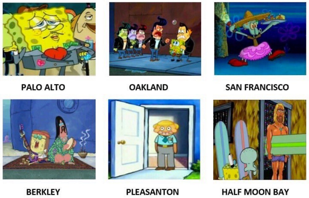 "spongebob bay area" by hayleyhart | Redbubble