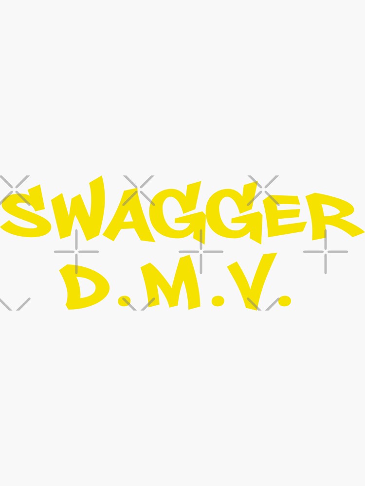 "Swagger D.M.V. " Sticker by PixelThread | Redbubble