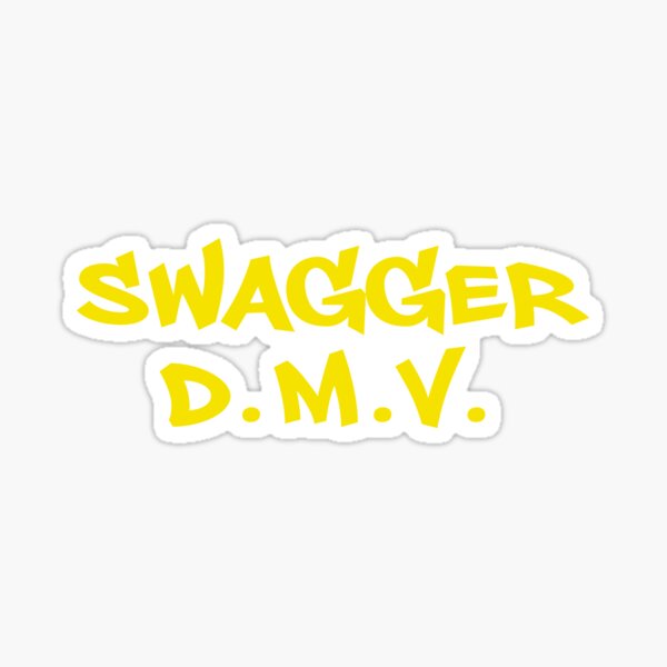 "Swagger D.M.V. " Sticker by PixelThread | Redbubble