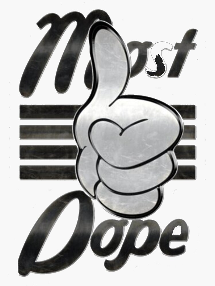 "Mac Miller Most Dope hand" Sticker by AlishaH3dson | Redbubble