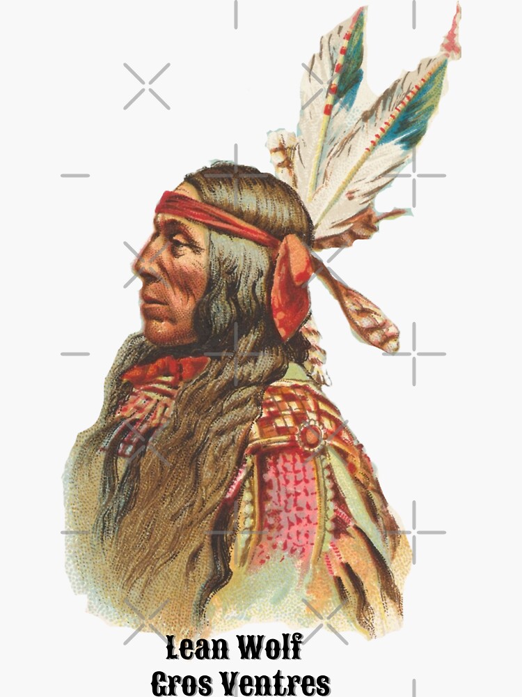 "Lean Wolf Gros Ventres by heringa" Sticker for Sale by heringa | Redbubble