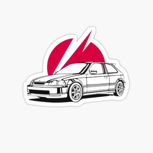 " I LOVE MY EK9" Sticker by Racingdecals | Redbubble