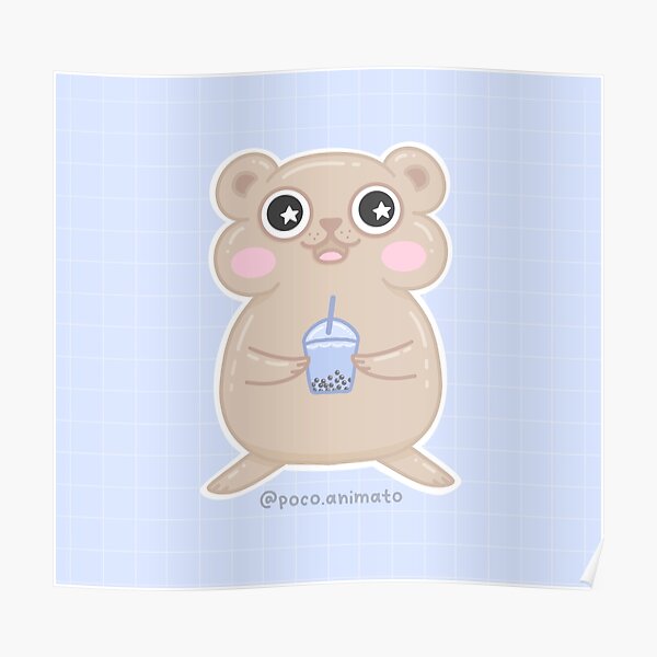 "Boba Hamster" Poster for Sale by pocoanimato | Redbubble