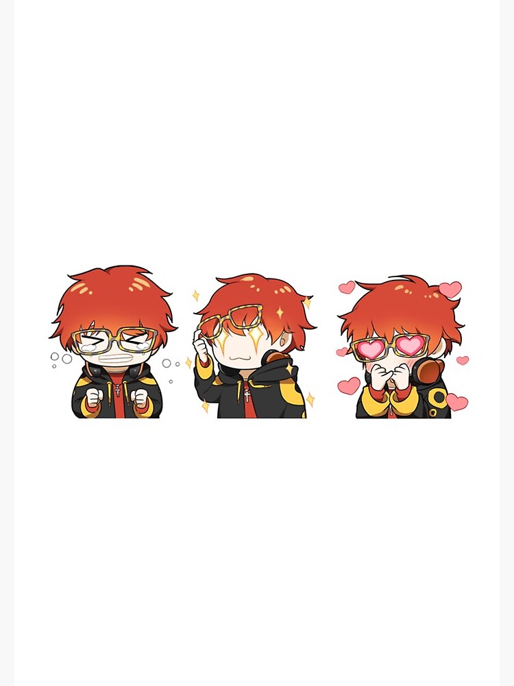 "Mystic Messenger "707" Emojis" Spiral Notebook for Sale by xXConDaGXx ...