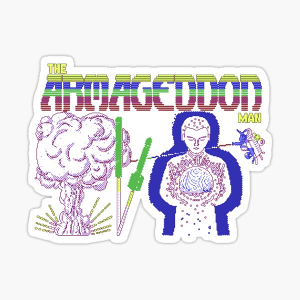 "The Armageddon Man" Sticker by PixelSystem | Redbubble