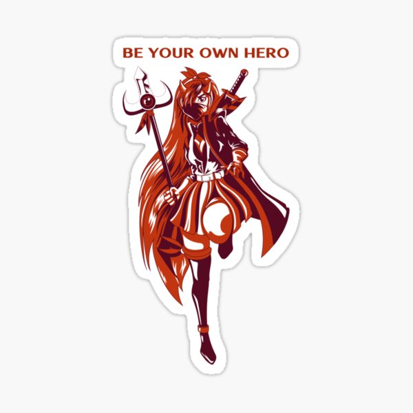 "Anime Girl With Gun " Sticker by Topssimo | Redbubble