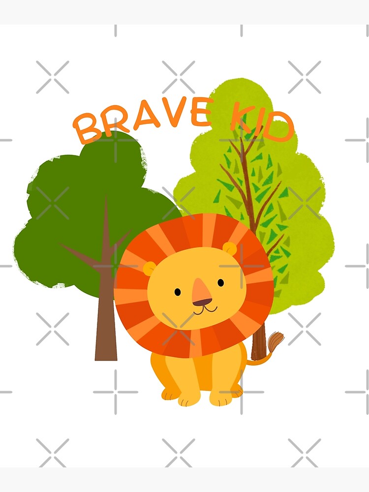 Póster «Brave kid - Ilustración digital para niños y bebés» de ...
