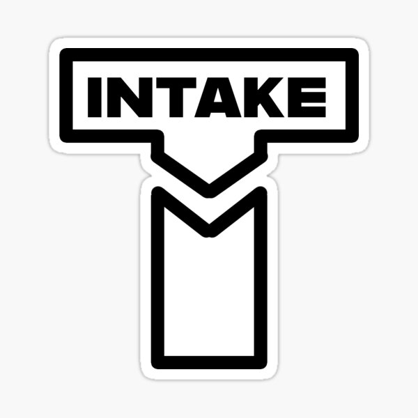 "intake" Sticker for Sale by carlostv | Redbubble
