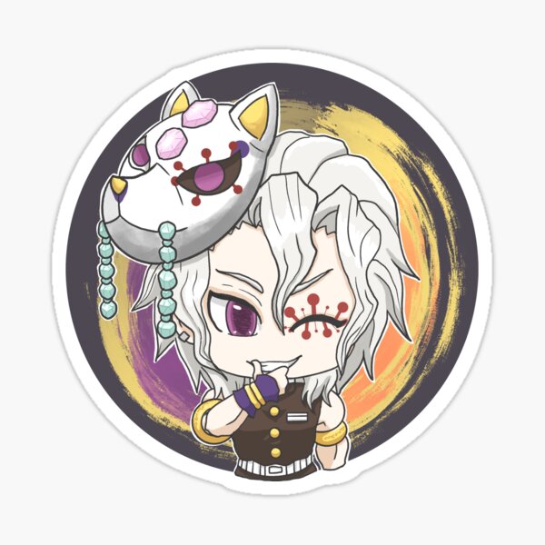 "Demon Slayer Tengen Uzui Fan Art" Sticker by TheKawaiiLab | Redbubble
