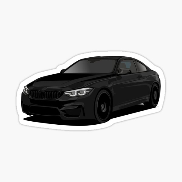 "M4 Black" Sticker by Casparbuisness | Redbubble