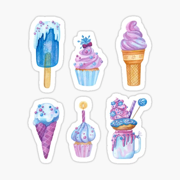"Sweets sticker pack" Sticker for Sale by MerWishes | Redbubble