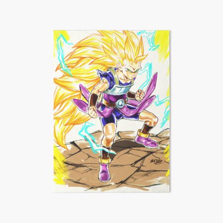 "Going SSJ 3- Cabba" Art Board Print for Sale by markclarkii | Redbubble