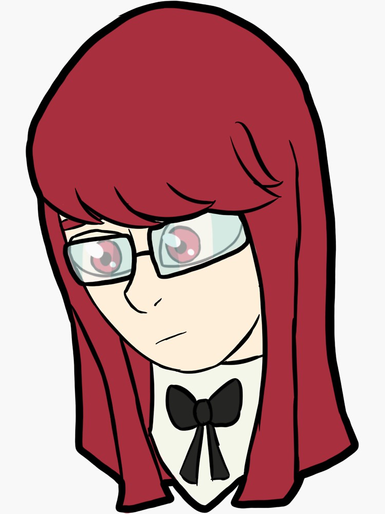 "Sumire, P5R" Sticker by TheDemonQuinn | Redbubble