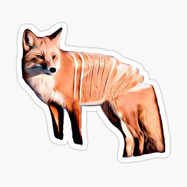 "foxy" Sticker by freEmaan | Redbubble