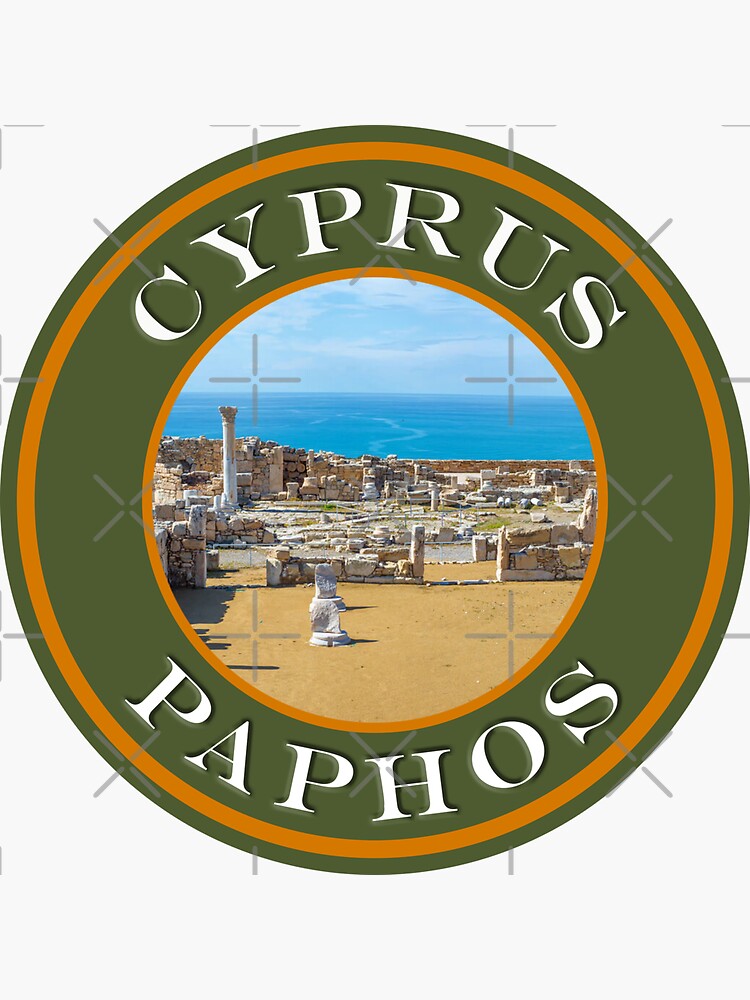 "Cyprus Paphos Historical Wonders - Passport Stamps Collection" Sticker ...