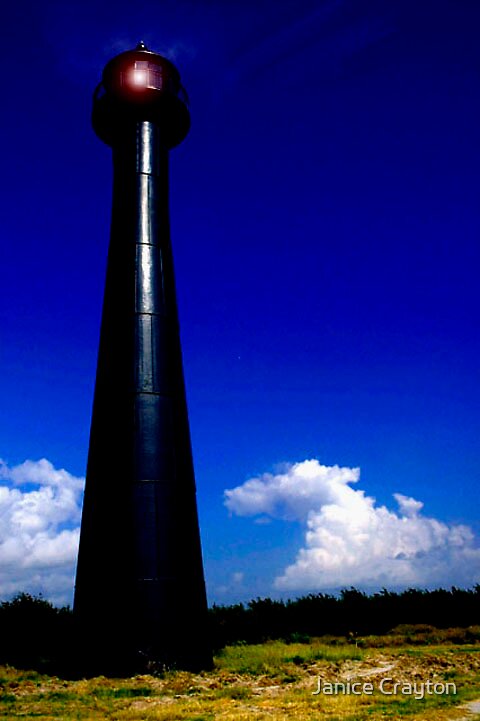 "Matagorda Lighthouse" by Janice Crayton | Redbubble