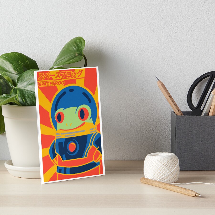 "Space Frog" Art Board Print by zumen | Redbubble
