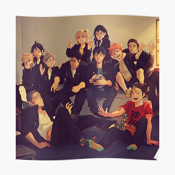 "Haikyuu!!- Karasuno - All Characters" Poster for Sale by ...