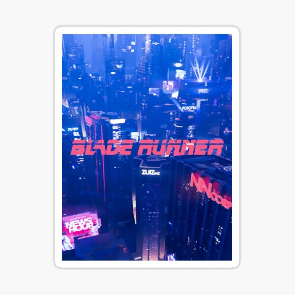 "Blade Runner Artwork 7" Sticker by kasixudesigns | Redbubble