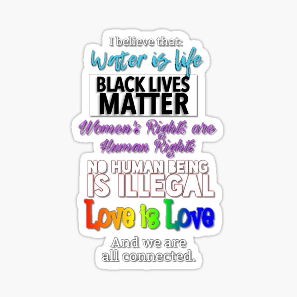 "INTERSECTIONAL" Sticker for Sale by wildflowerdw | Redbubble