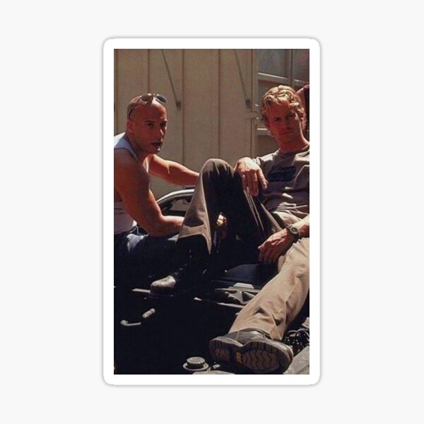 "Fast and the Furious Brian and Dom" Sticker for Sale by VukomanoV ...