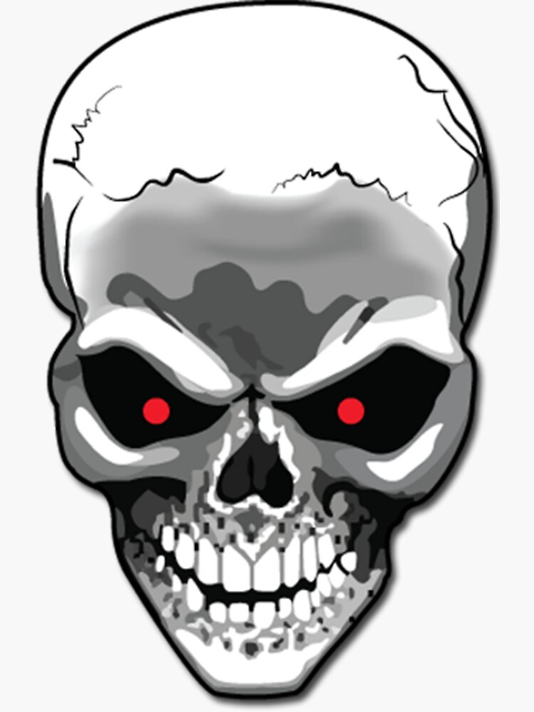 "Skeleton head" Sticker by mmbMshop | Redbubble