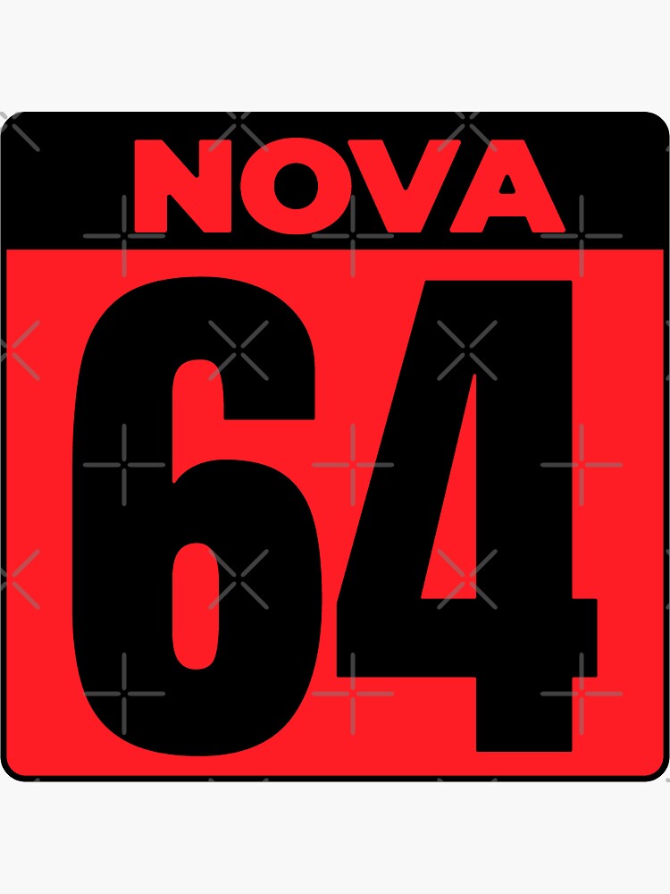 "64" Sticker by carlostv | Redbubble