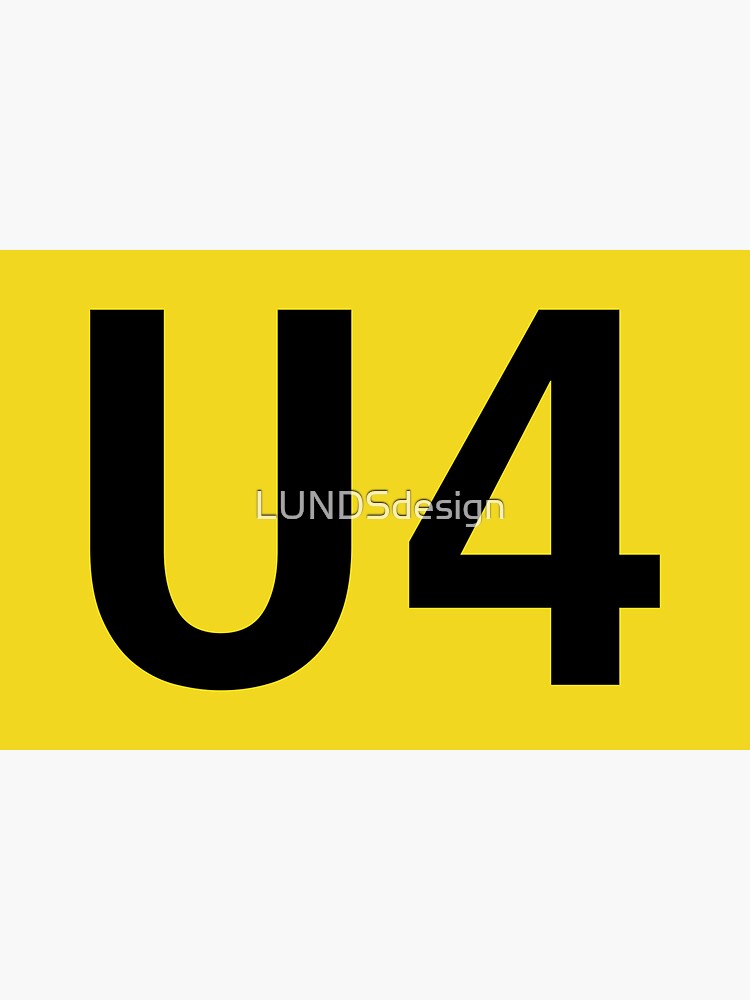 "Subway line U4 (Berlin)" Sticker by LUNDSdesign | Redbubble