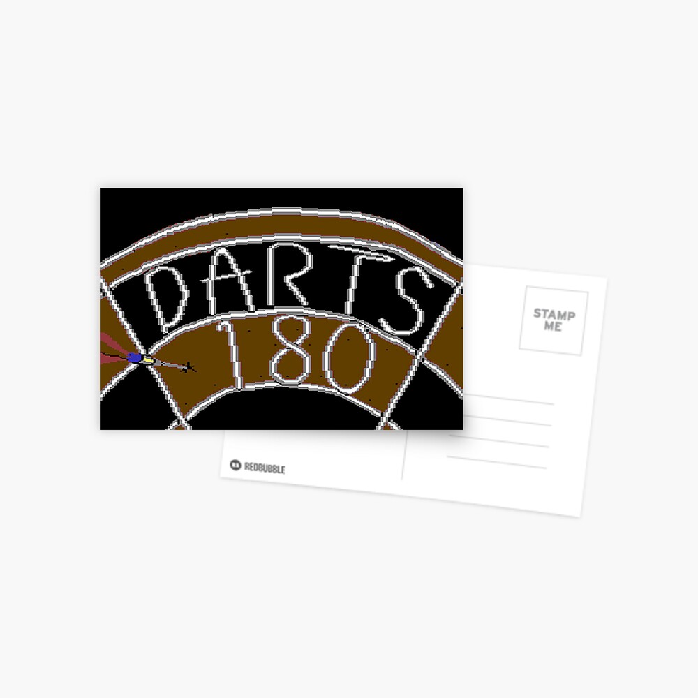 "Darts 180" Postcard by PixelSystem | Redbubble
