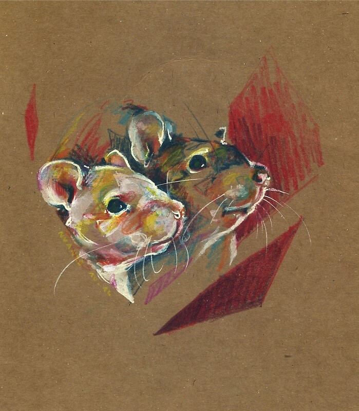 "Rat duo II" by Anaïs Chesnoy | Redbubble
