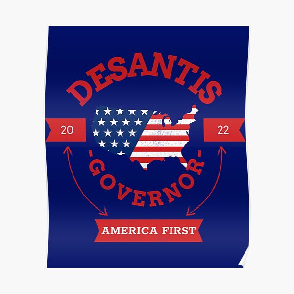 Poster « Réélisez Ron DeSantis Campagne électorale 2022-Vintage pour le ...