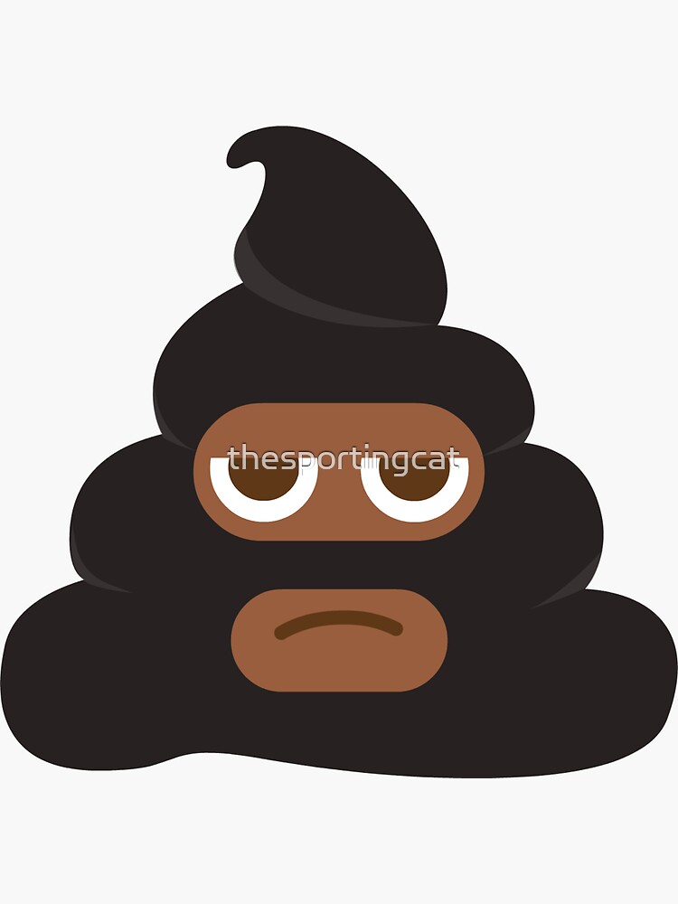 "Poop Emoji - 22 Bandit" Sticker for Sale by thesportingcat | Redbubble
