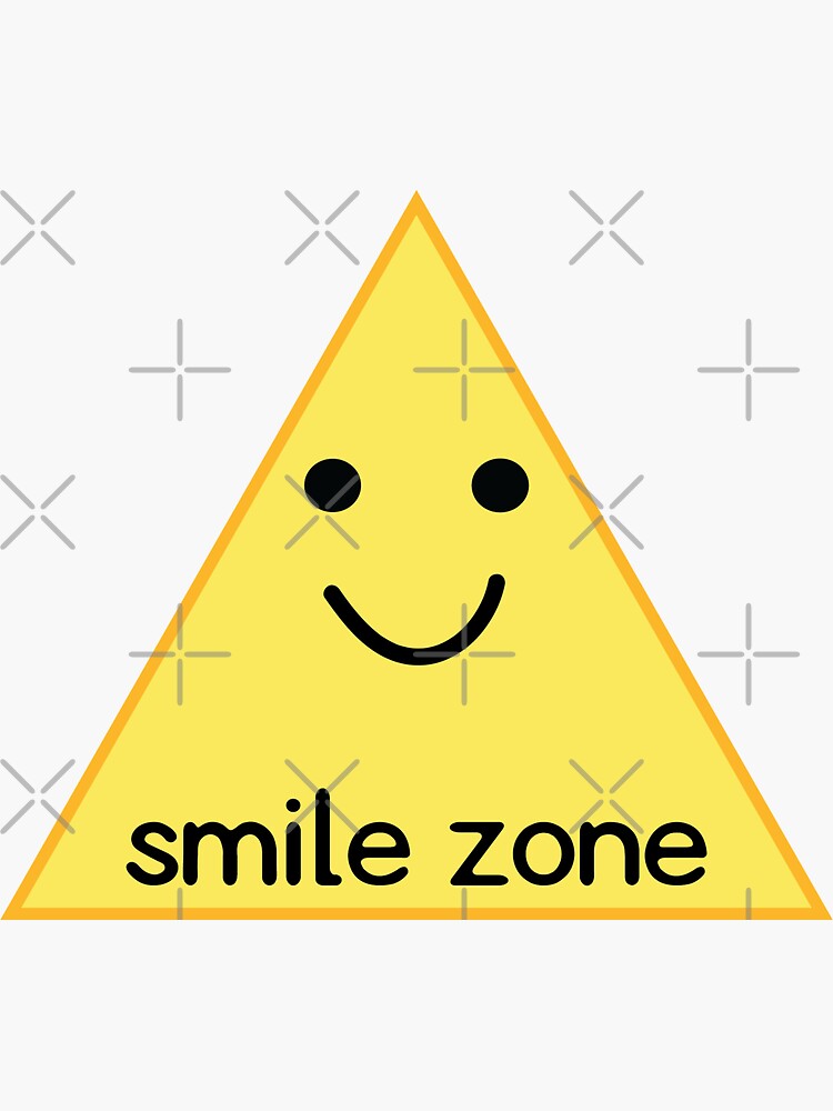 "Smile Zone smile zone sign yellow summer sunshine" Sticker for Sale by ...