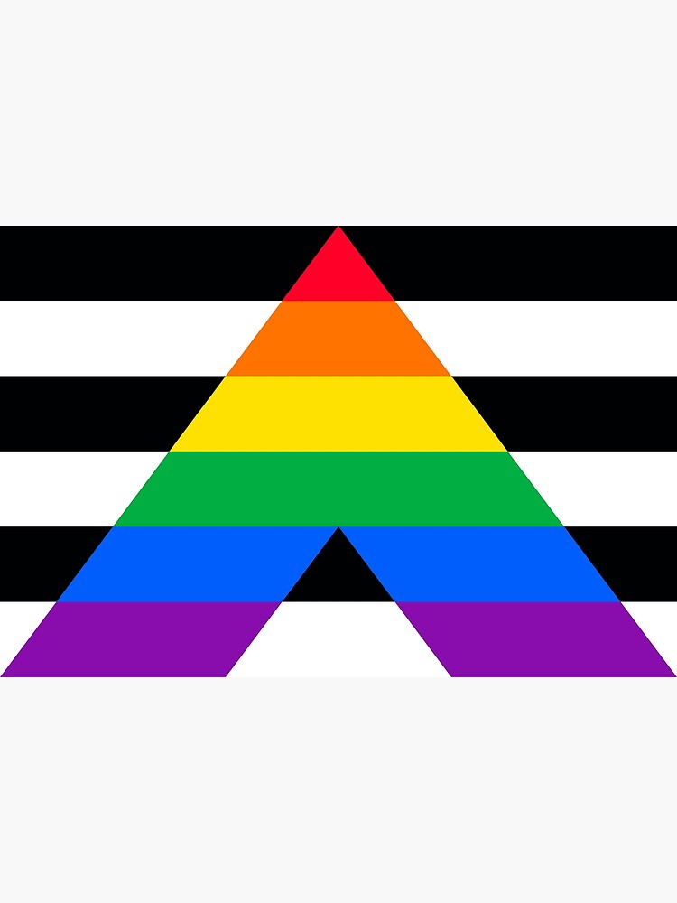 "Straight LGBTQ Ally Flag" Poster for Sale by flagarts | Redbubble