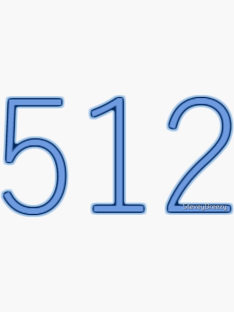 "512" Sticker for Sale by SteveyBreezy | Redbubble