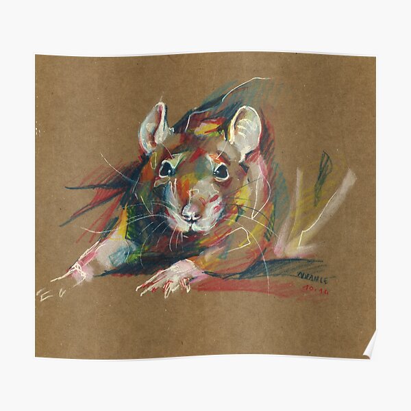 "Rat" Poster by NuanceCurieuse | Redbubble