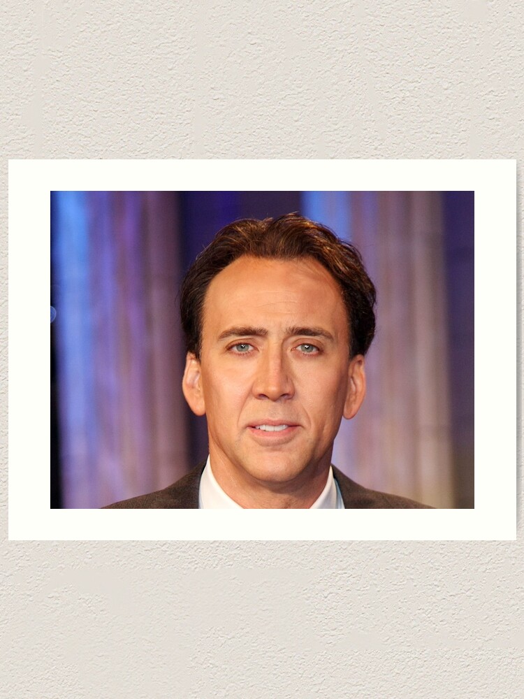 "Nicolas Cage" Art Print by PixelDagger | Redbubble